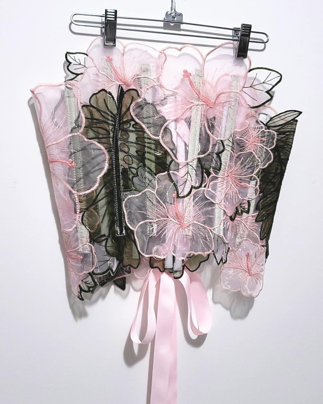 Organza Flowers & Leaves Corset – Kristin Mallison